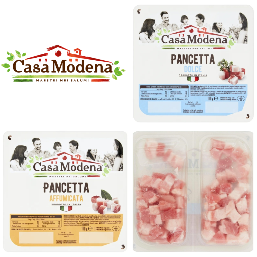 Casa Modena Diced Pancetta 110g | Fillet & Bone
